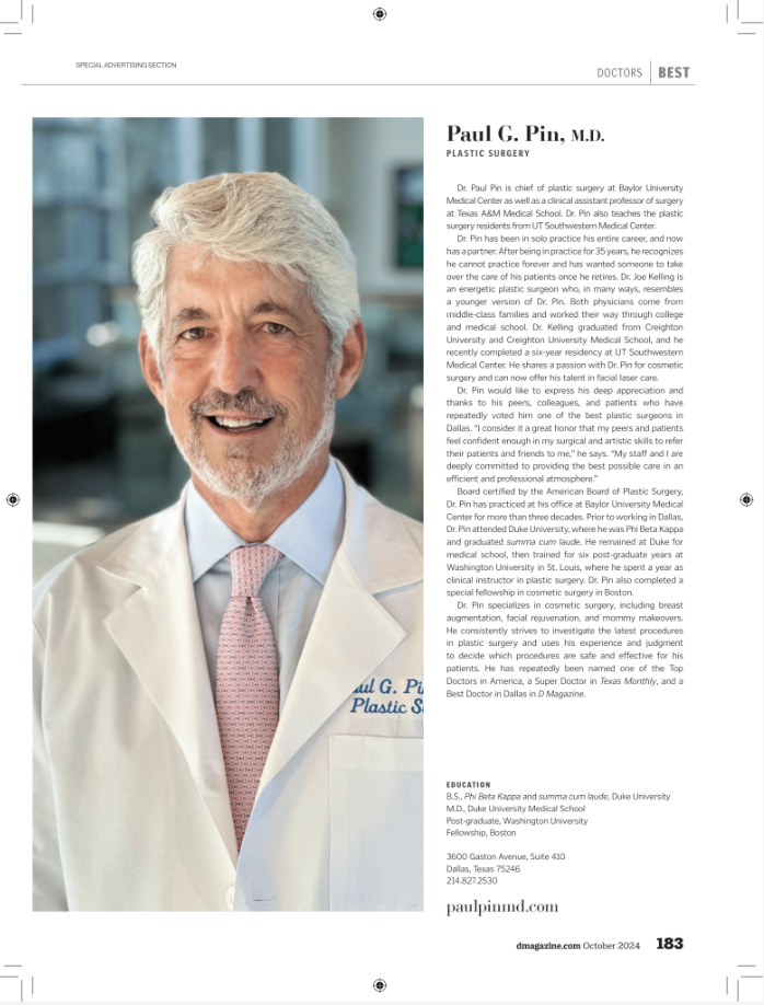 Paul G. Pin, M.D. - Plastic-Cosmetic Surgery - Dallas | D Magazine ...