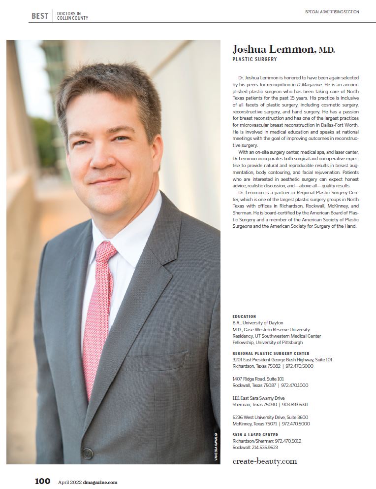 Joshua Lemmon, M.D. - Plastic-Cosmetic Surgery - Richardson | D ...