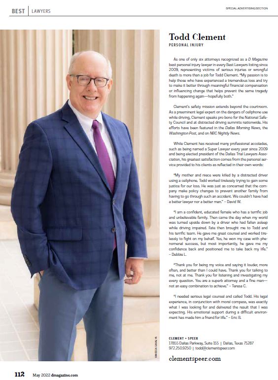 Todd Clement - Lawyer - Dallas | D Magazine Directories
