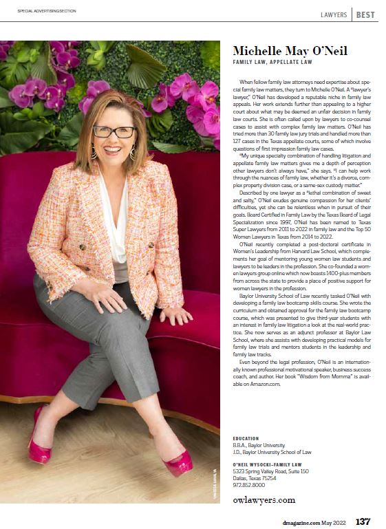 Michelle O’Neil - Family Law - Dallas | D Magazine Directories