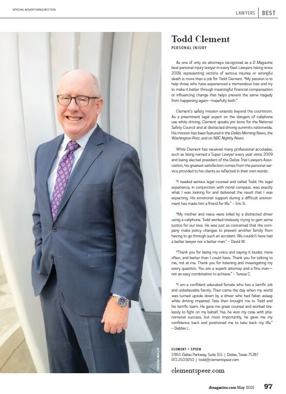 Todd Clement - Lawyer - Dallas | D Magazine Directories