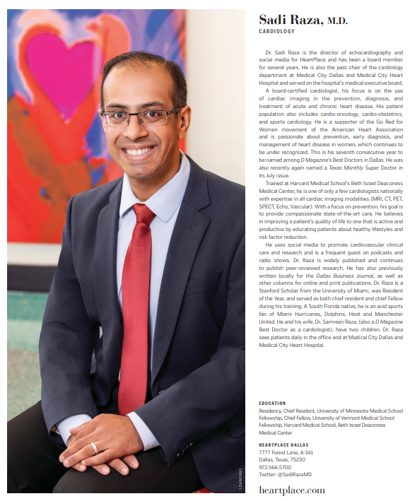 Syed Sadi Raza, M.D. - Cardiology - Dallas | D Magazine Directories